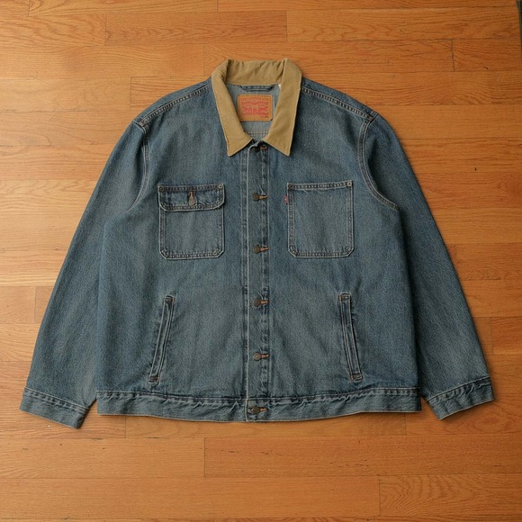 Levi's | Jackets & Coats | Levis Type Ii Worn Trucker Jacket Black ...